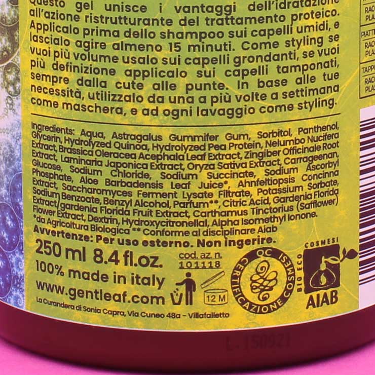 Bio Gentleaf | Green Boost Styling Gel & Mask (250ml) - Lockenbar